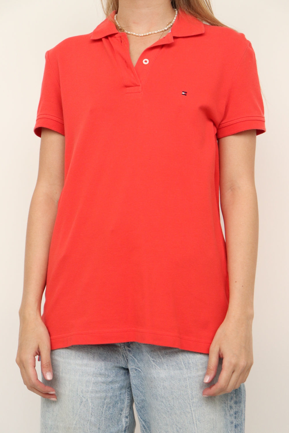 Camisa Tipo Polo Roja IC008 – LOOK TWICE CO