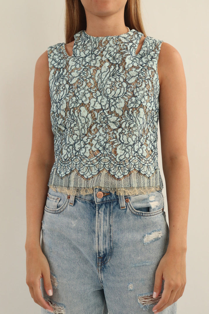 Top Encaje Azul SPE007 – LOOK TWICE CO